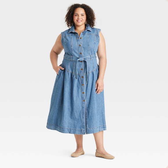 Universal Thread | Dresses | Universal Thread Womens Tiewaist Midi ...
